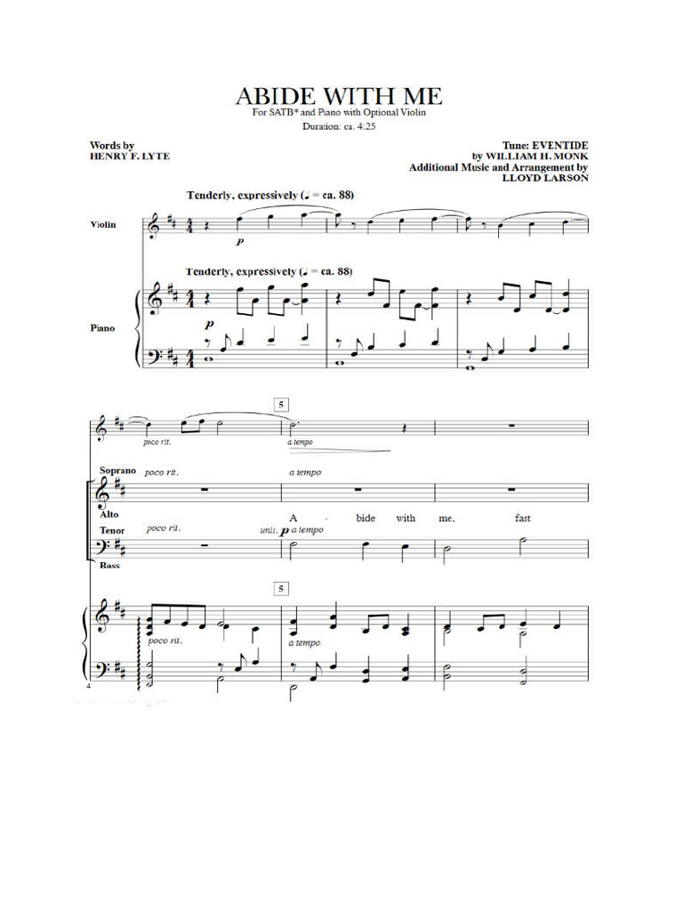 Abide With Me (New) | PDF