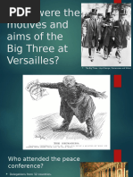 Aims of the Big Three at Versailles | PDF | World War I Reparations ...