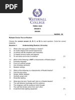 GRADE 8 C.A JUNE MEMO | PDF