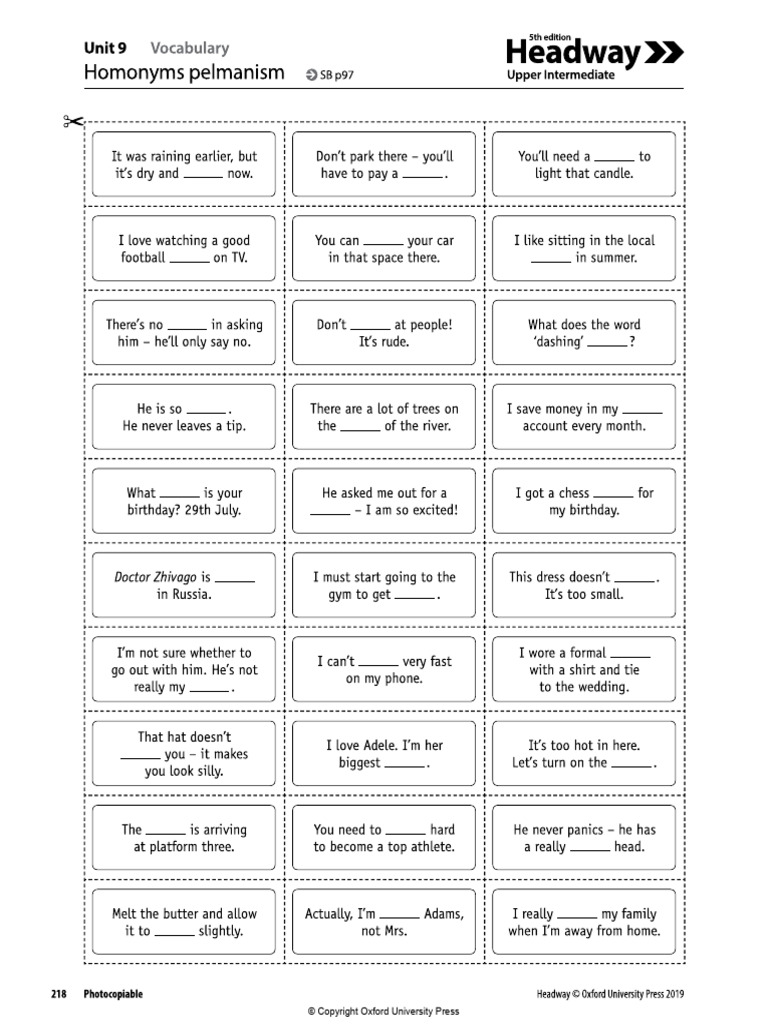 Homonyms Activity | PDF