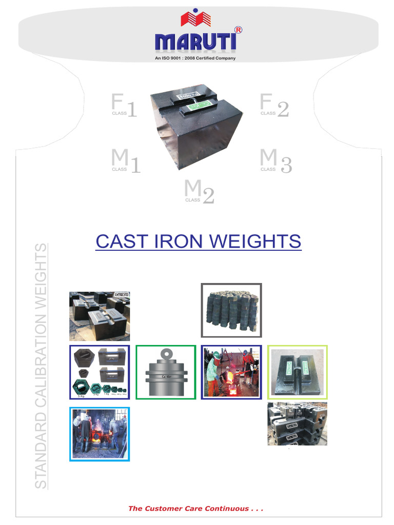 14B - Calibration Cast Iron Weights | PDF | Kilogram | Calibration
