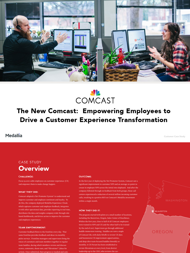 Medallia Comcast Case Study | PDF | Comcast | Business