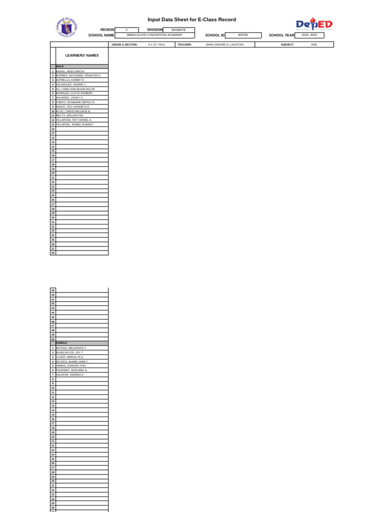 Grade-9-C Mse ST Paul | PDF