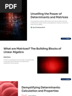 Uses and Application of Matrix in Real Life | PDF | Matrix (Mathematics ...