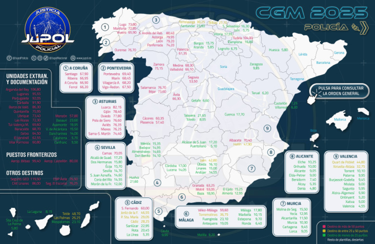 Mapa CGM 2025 Policia | PDF