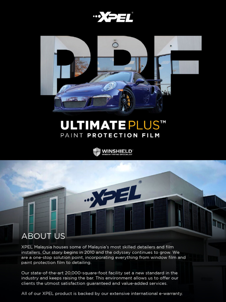 XPEL Ultimate Plus Paint Protection Film | PDF | Paint | Adhesive
