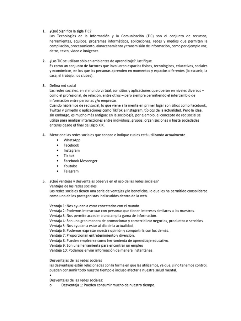 Qué Significa La Sigla TIC | PDF | Microsoft Office | Internet