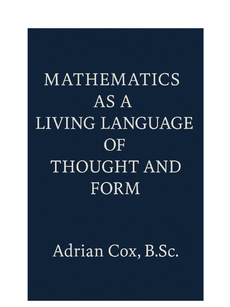 Mathematics As A Living Language + Maths Papers | PDF | Geometry | Space