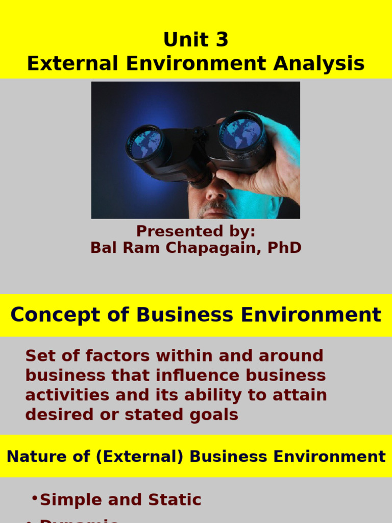 3 - External Environment Analysis - Final-1 | PDF | Scenario Planning