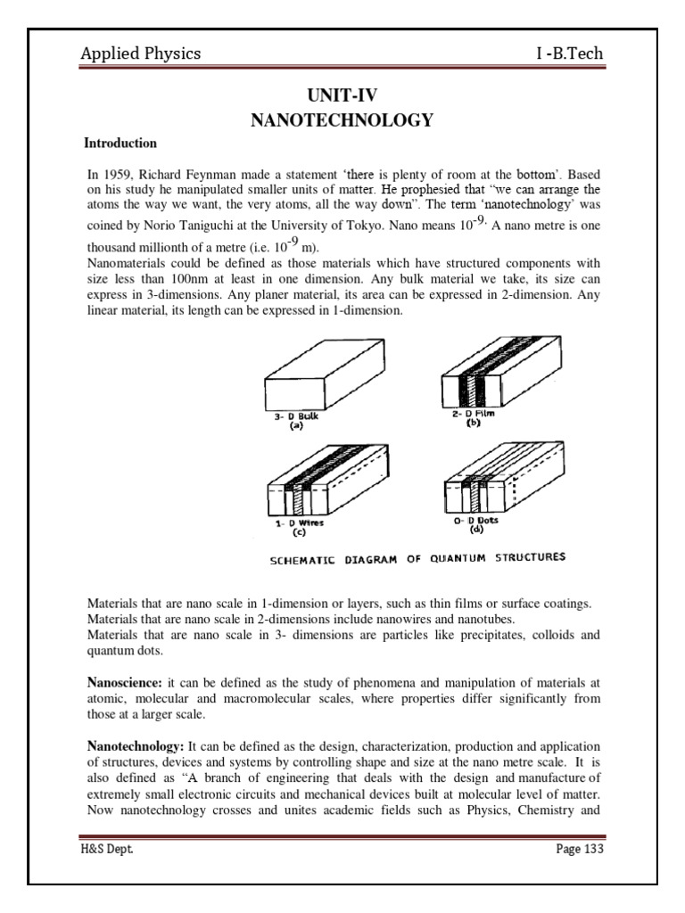Introduction to Nanotechnology Concepts | PDF | Nanotechnology ...