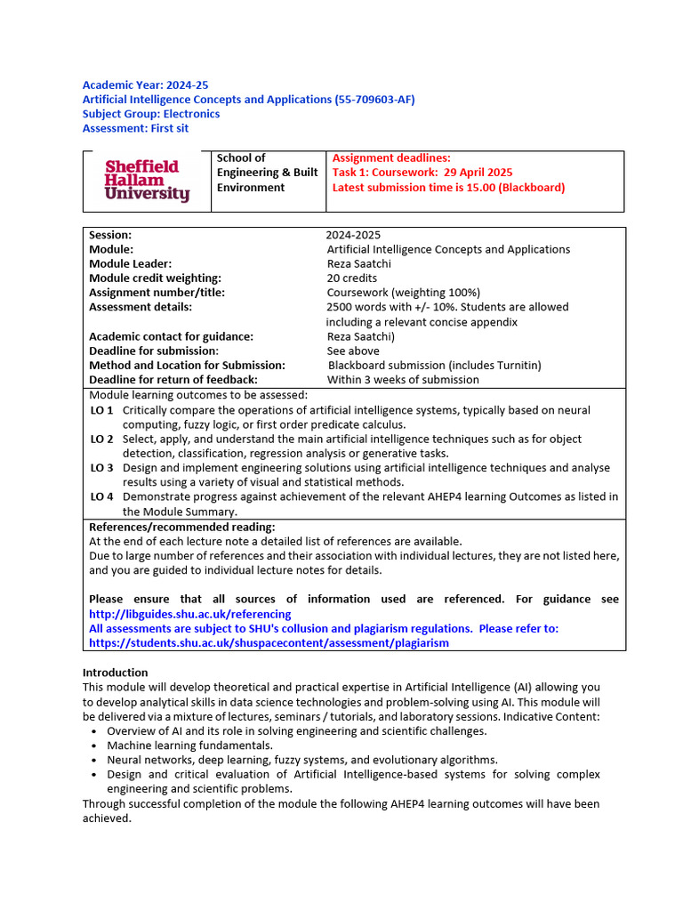 Assessment Intrument Artificial Intelligence Concepts and Applications ...