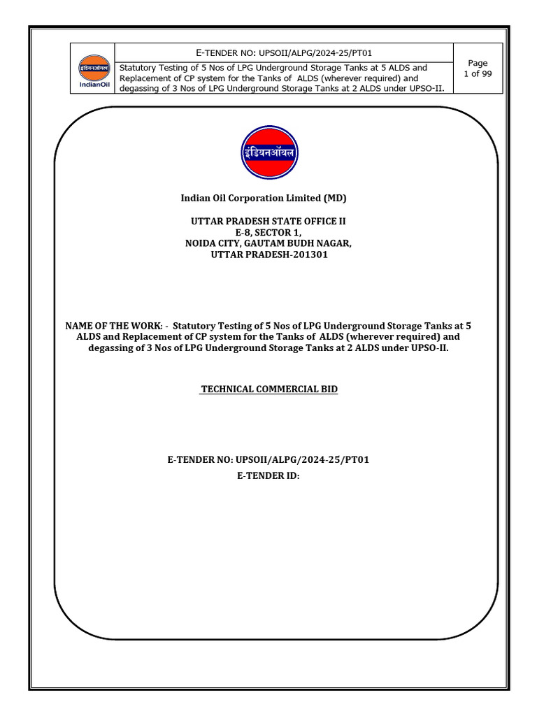 Final Tender Document | PDF | Income Statement | Auction