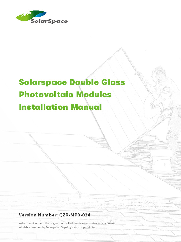 Double Glass Solar Modules Installation Manual | PDF | Solar Panel | Photovoltaic System