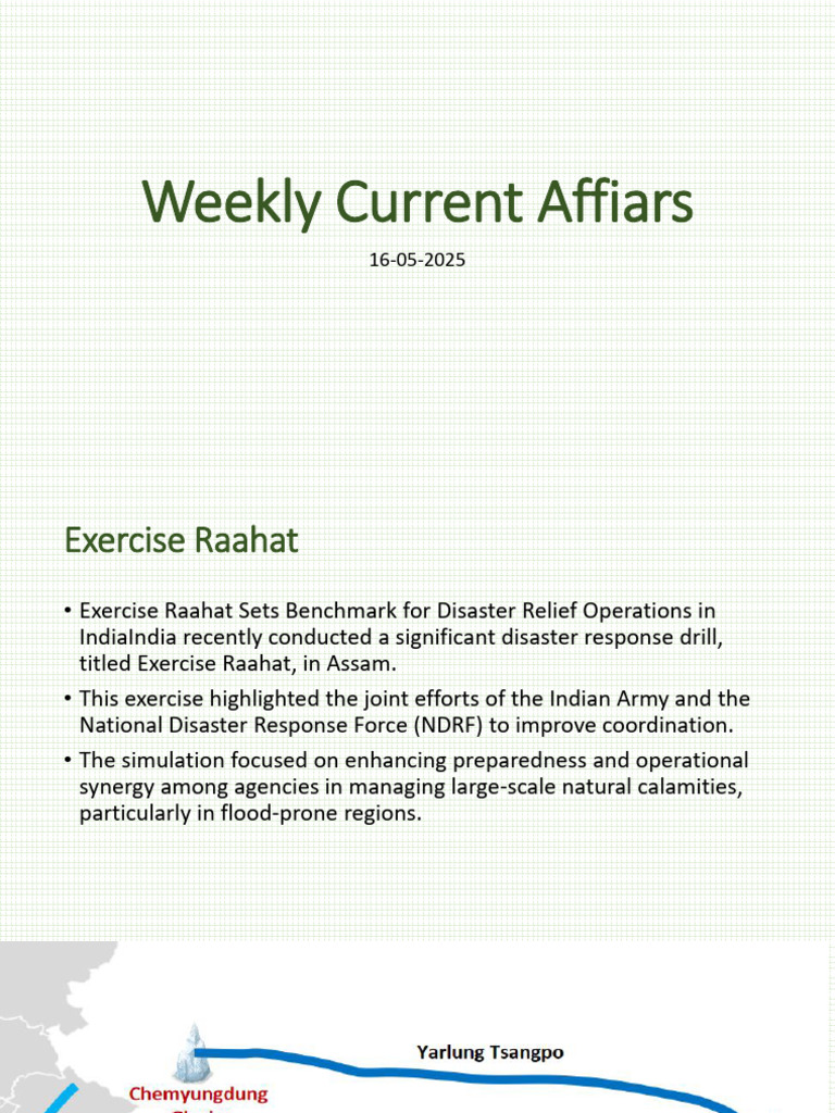 Weekly Current Affiars 16TH MAY | PDF | Saudi Arabia