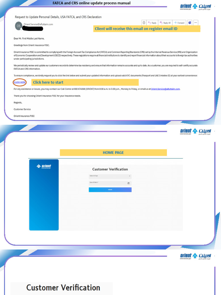 CRS and FATCA Update Process | PDF | Identity Document