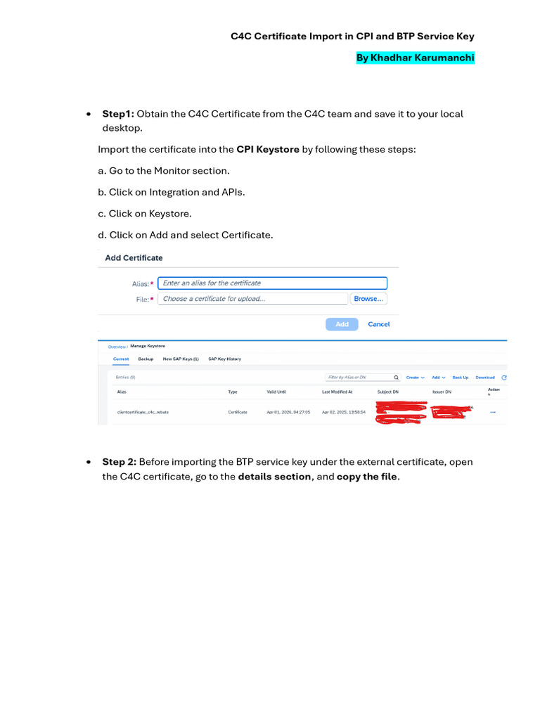 C4C Integration To SAP Integration Suite (CPI) | PDF