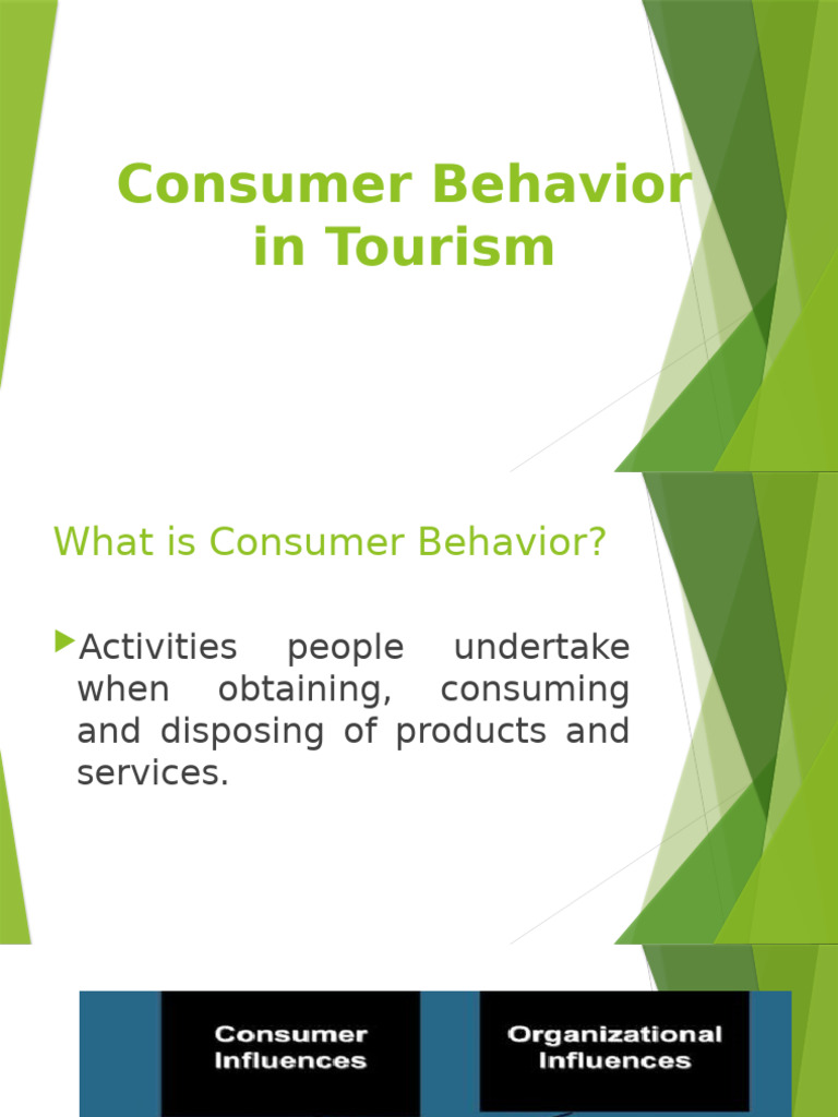 Consumer Behavior in Tourism | PDF