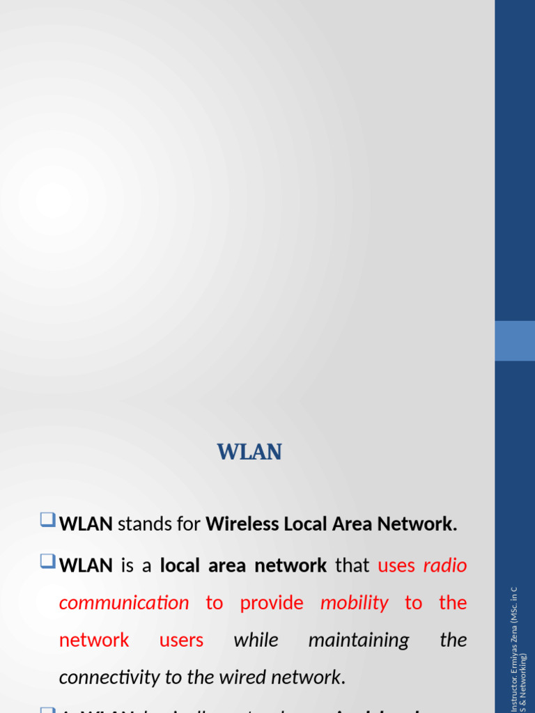 Unit #2 - WLAN Overview | PDF | Ieee 802.11 | Wireless Lan