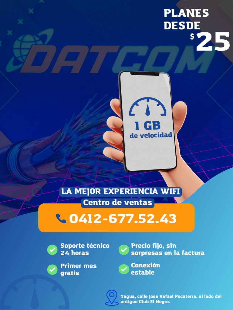 Flyer de Internet Fibra Óptica | PDF