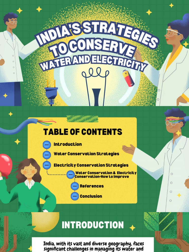 India's Strategies To Conserve Water & Electricity | PDF | Energy ...