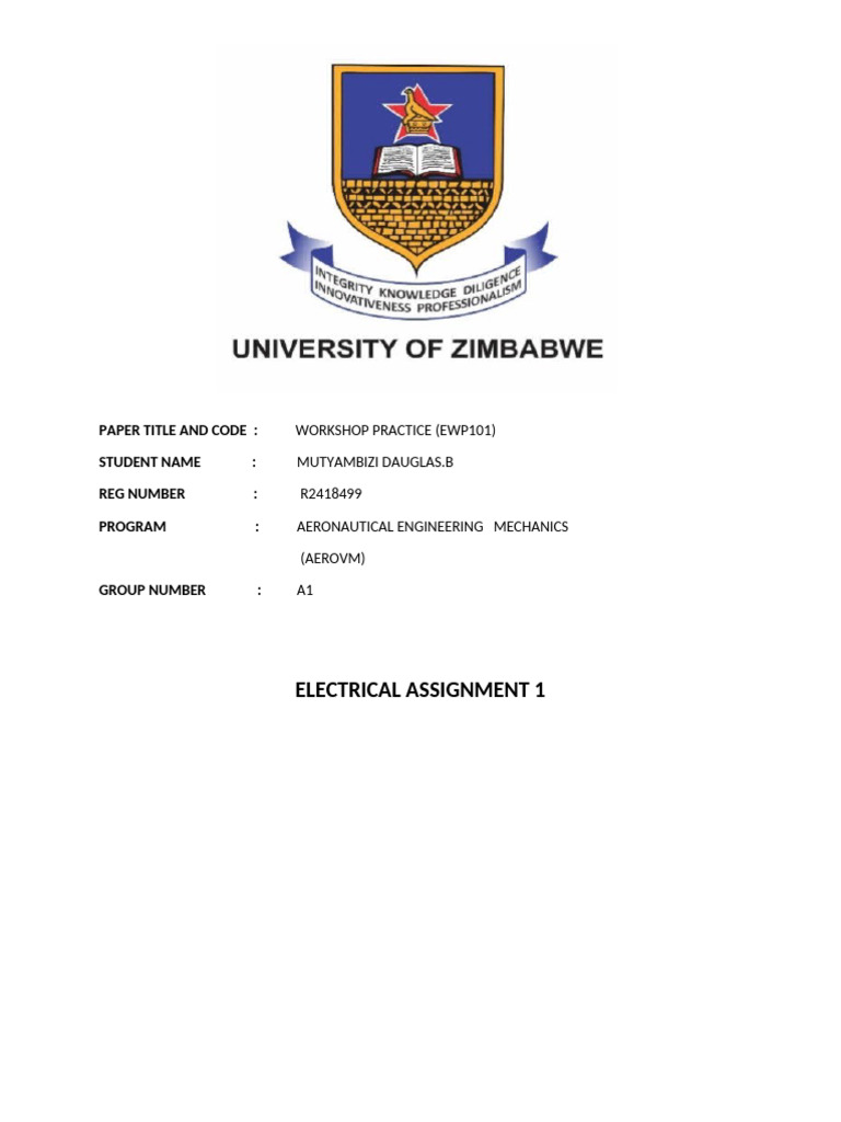 Assignment Ye Electrical | PDF | Electric Motor | Electric Power Transmission