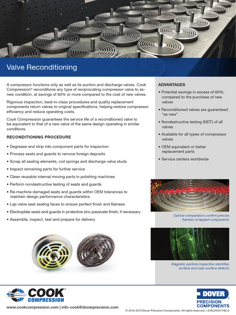 CCO 5VALV ENA4 Valve Reconditioning | PDF | Nondestructive Testing ...