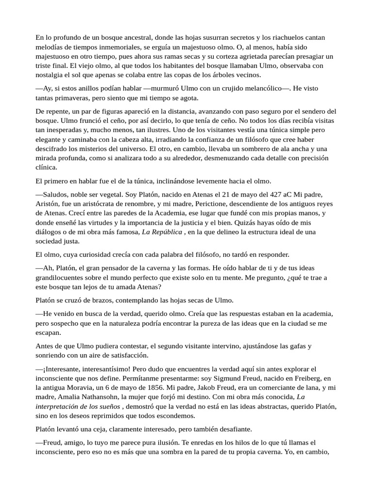 Cuento Del Olmo-1 | PDF | Platón | Alma