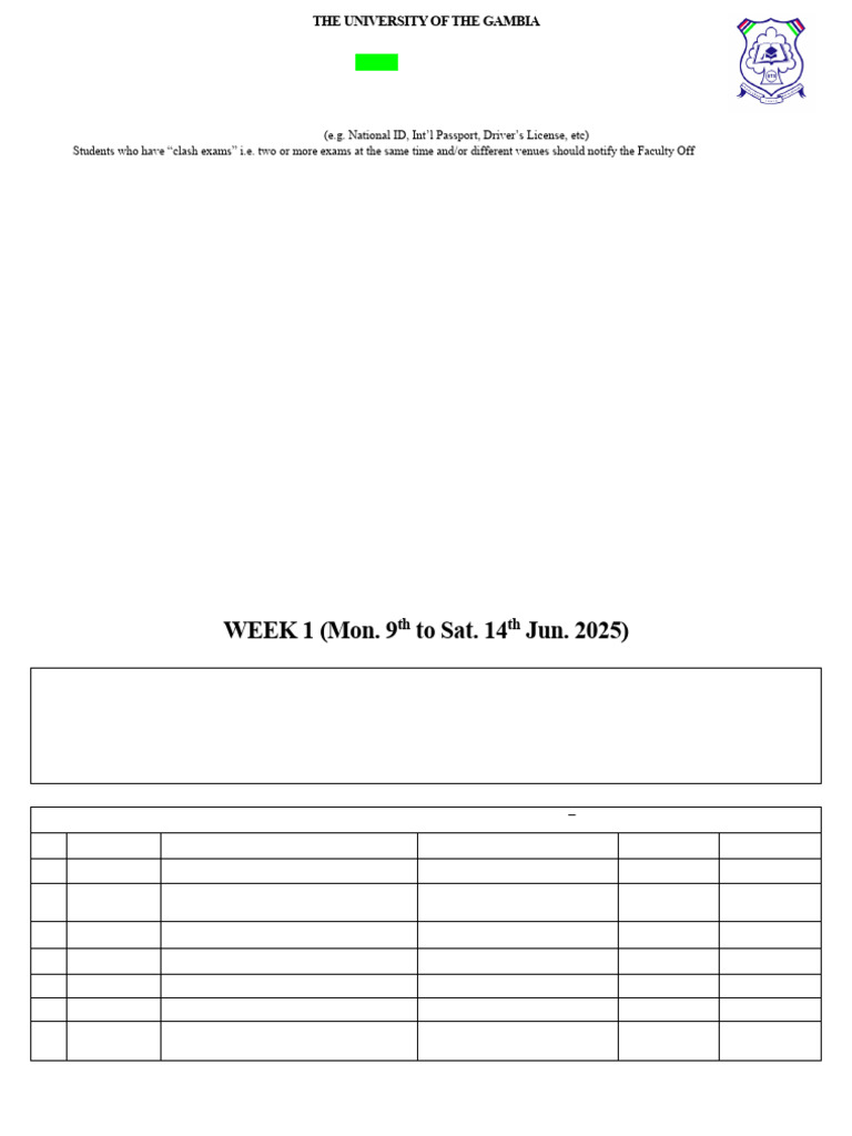 SAS Exams FINAL Timetable 2nd Sem 2024 - 2025 | PDF