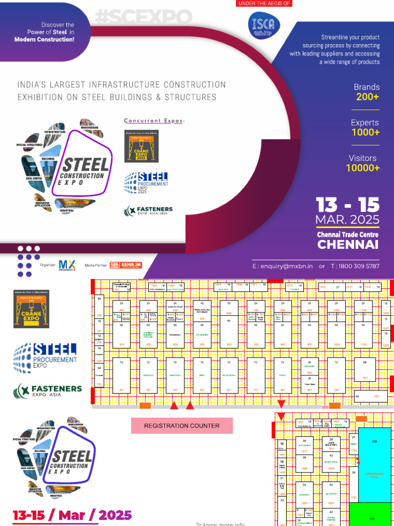 SC Chennai 2025 - Hall Layout | PDF