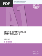 A1 German Vocab. List Translated ENG. | PDF | Workweek And Weekend ...