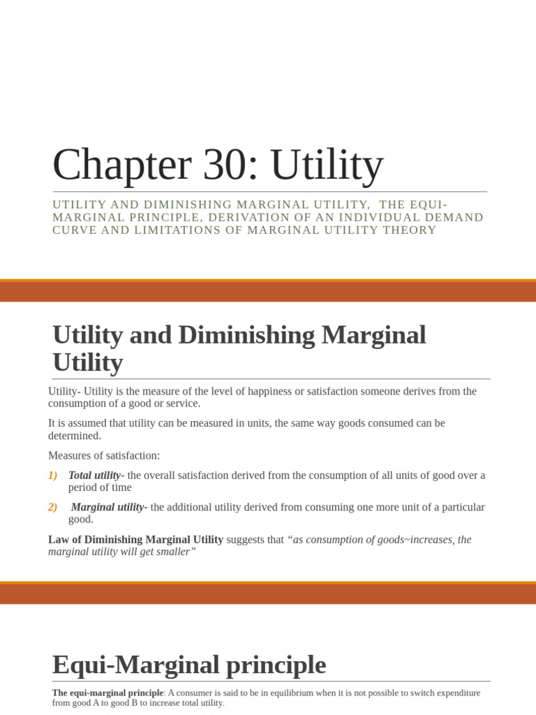 Chapter 30 - Utility | PDF