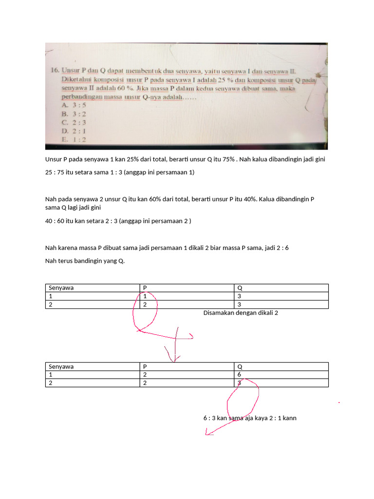 Unsur P Pada Senyawa 1 Kan 25 | PDF