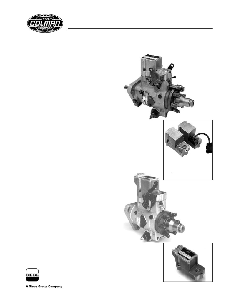 Stanadyne D Series Actuator Overview | PDF | Actuator | Pump