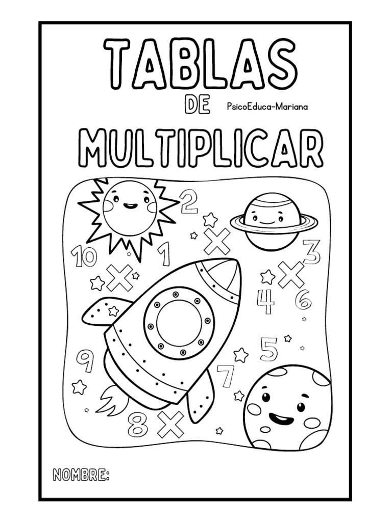Tablas de Multiplicar del 1 al 10 PDF | PDF