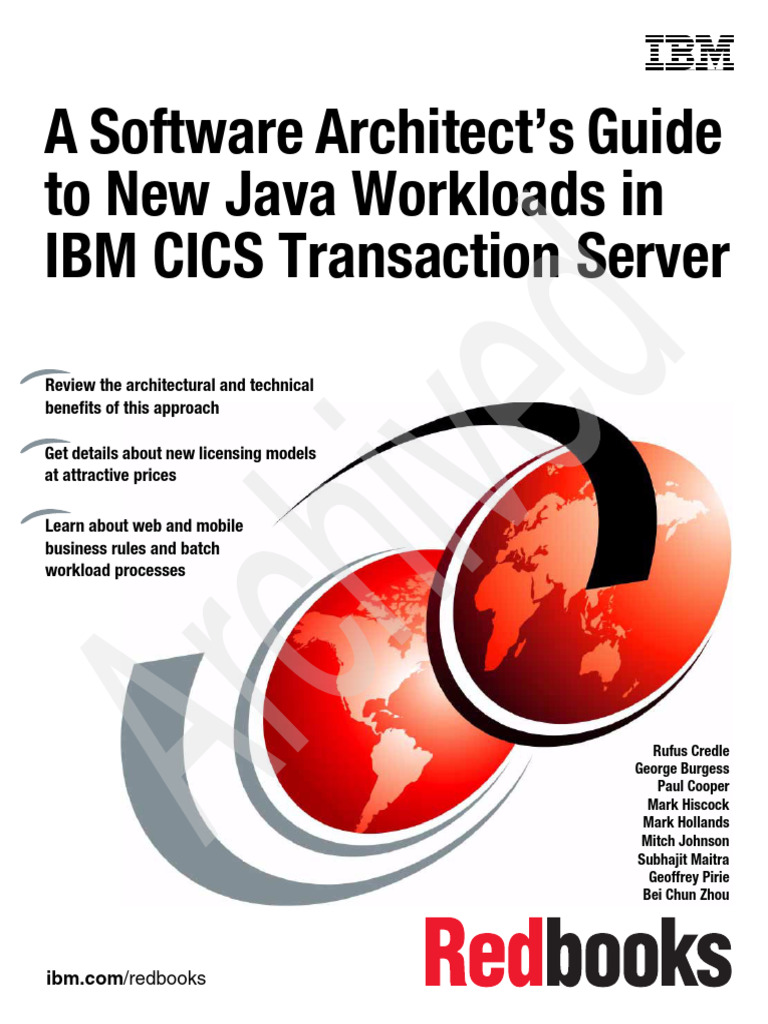 A Software Architect’s Guide to New Java Workloads in IBM CICS Transaction Server | PDF | Json ...