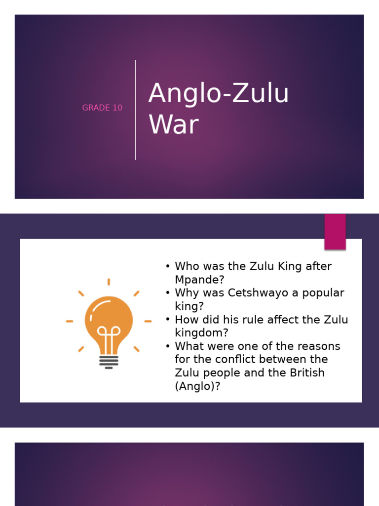 Anglo-Zulu War: Cetshwayo's Resistance | PDF | Zulu Kingdom ...