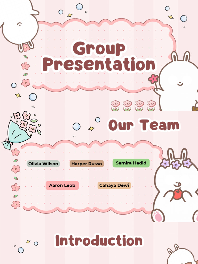 Pink Playful Cute Group Project Presentation | PDF