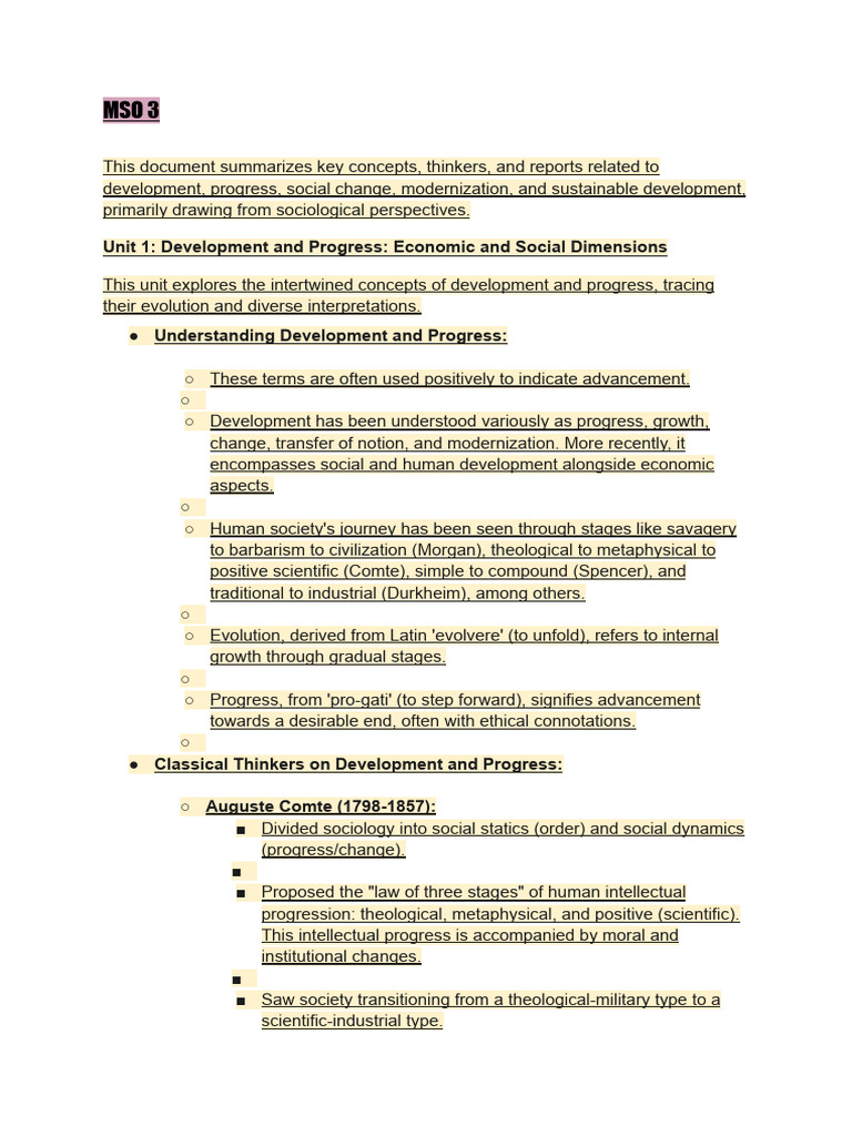MSO 3 | PDF | Sustainability | Sustainable Development