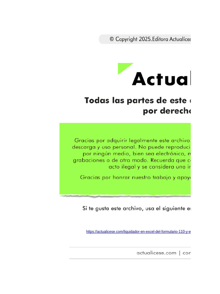 Formulario 110 y El Formato 2516 AG 2024 en BLANCO | PDF | Impuestos ...