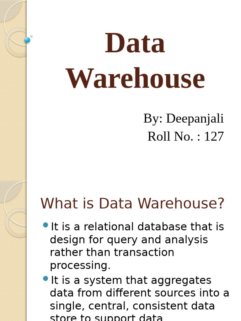 Data Warehousing | PDF