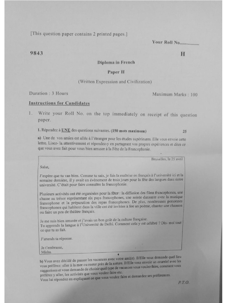 Diploma Paper 2 (2024) | PDF