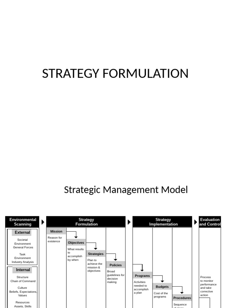 Strategy Formulation Bus 5204 2025 | PDF | Strategic Management ...