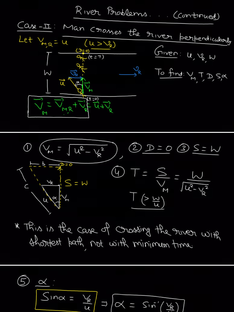 Minimum Drifting in River Problems | PDF