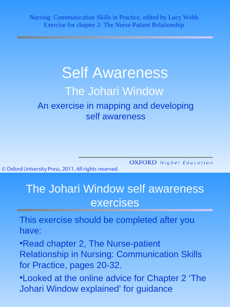 Creative Johari Window Exercise | PDF
