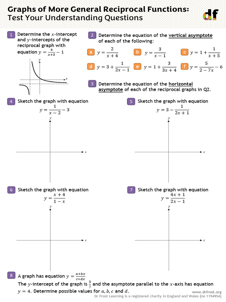 General Reciprocal Graphs - TYU Handout | PDF