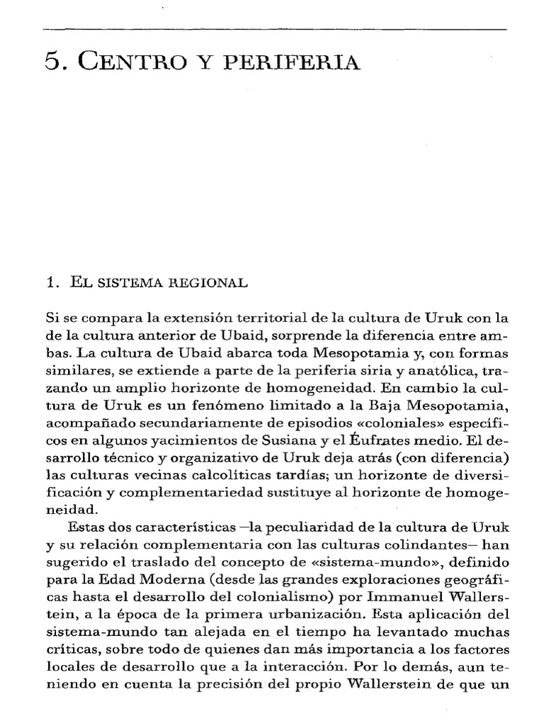 Liverani Centro - y - Perifera - Uruk La Primera Ciudad | PDF | Mesopotamia | Riego