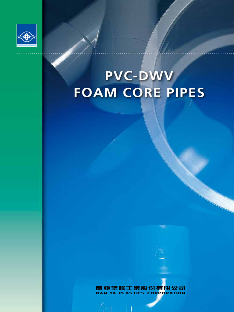 PVC-DWV Foam Core Pipes Catalog | PDF | Pipe (Fluid Conveyance) | Foam