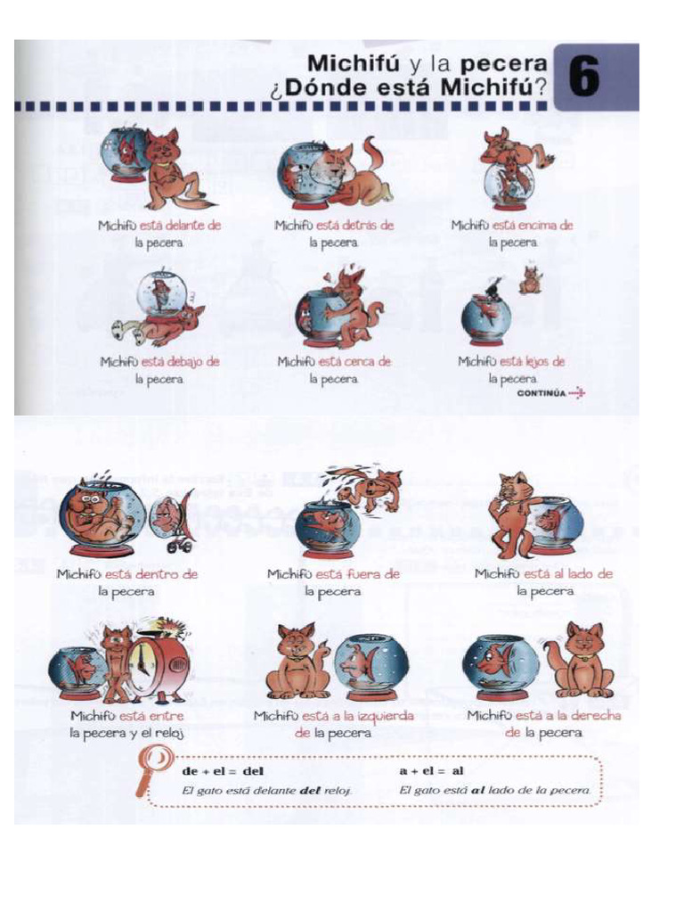 Preposiciones de Lugar y Actividad | PDF