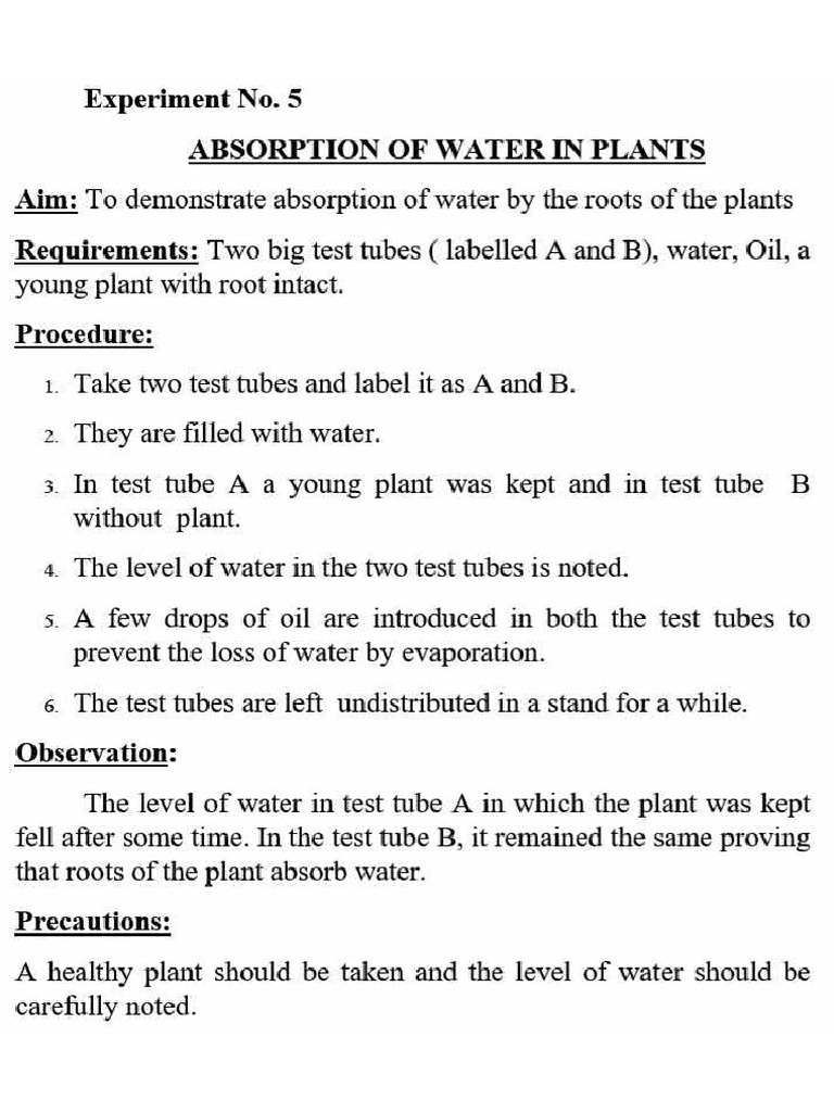 10 Biology Exp 5-8 | PDF