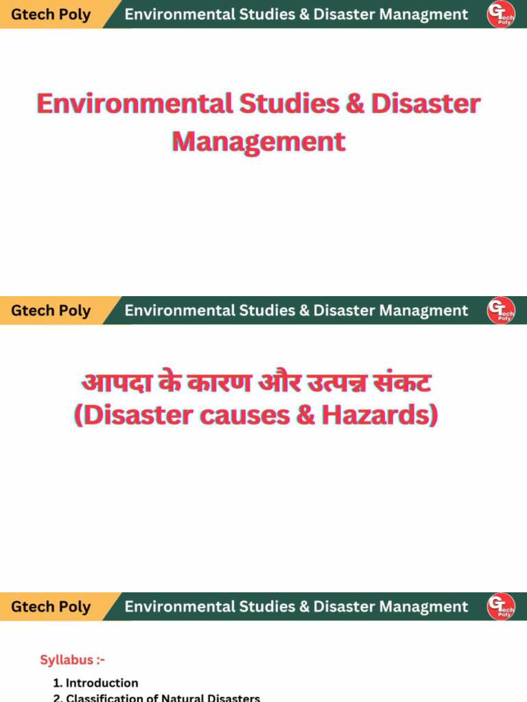 G4 Batch EVS Unit-6 | PDF